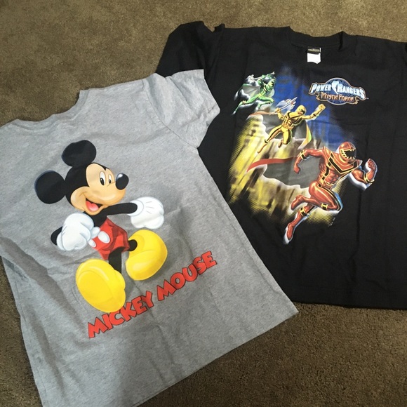 Shirts & Tops | Power Rangers And Mickey Mouse Shirts | Poshmark